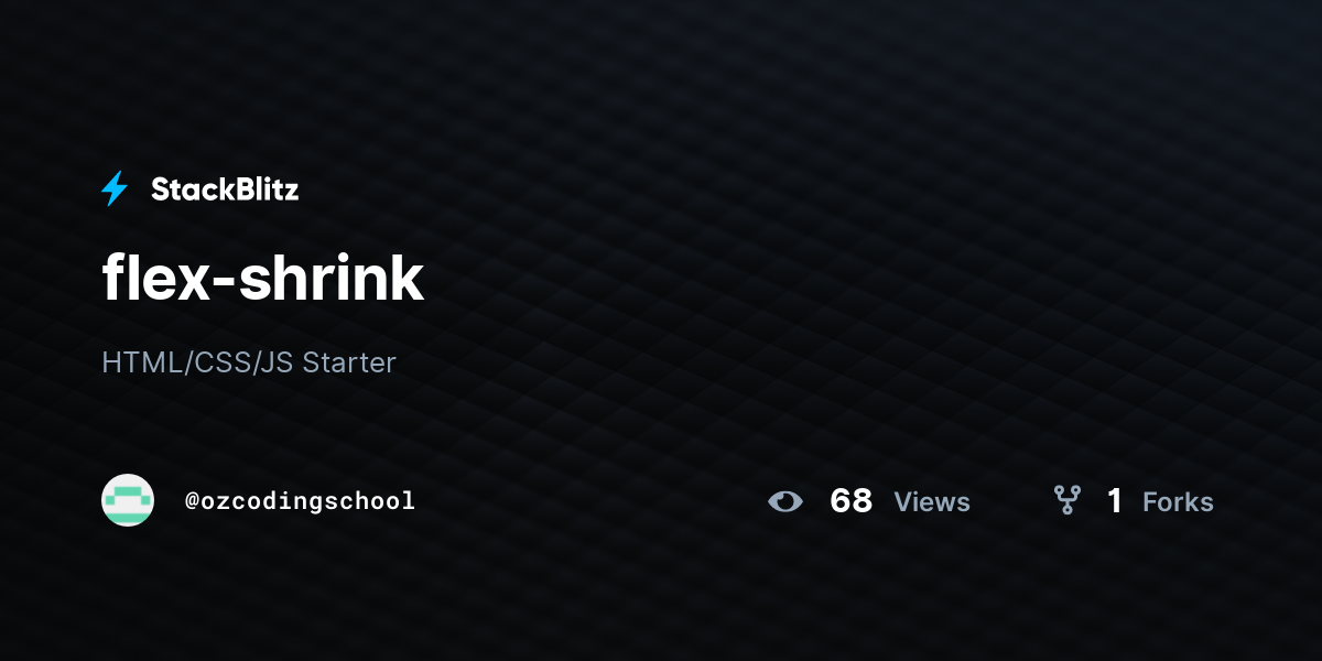 flex-shrink - StackBlitz