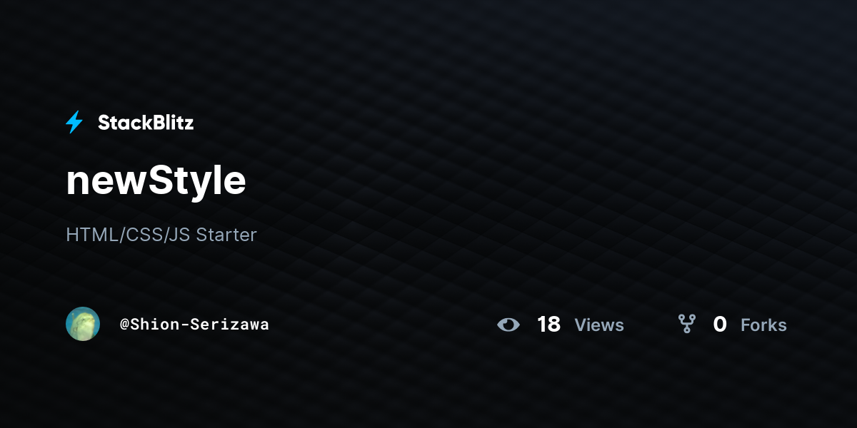 newStyle - StackBlitz