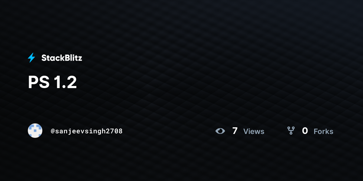 PS 1.2 - StackBlitz