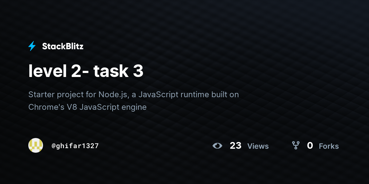 level 2- task 3 - StackBlitz