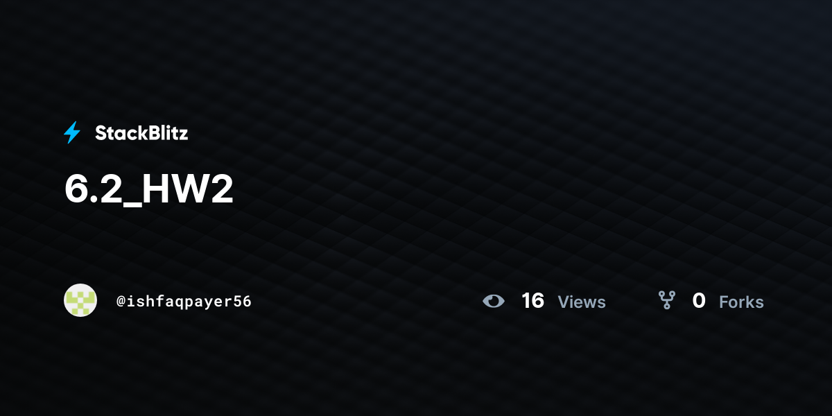 6 2 Hw2 Stackblitz