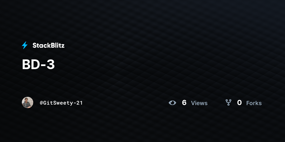 BD-3 - StackBlitz