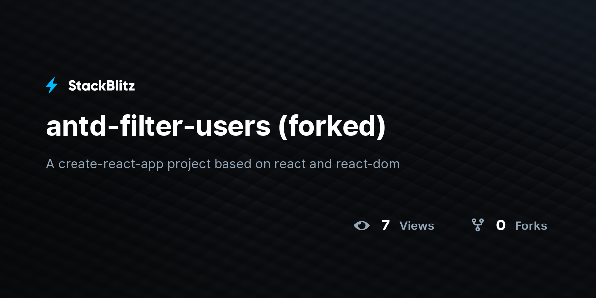antd-filter-users (forked) - StackBlitz