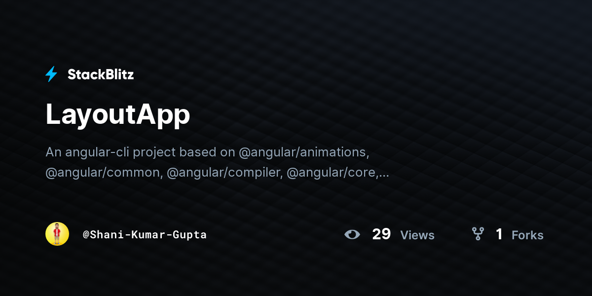 LayoutApp - StackBlitz