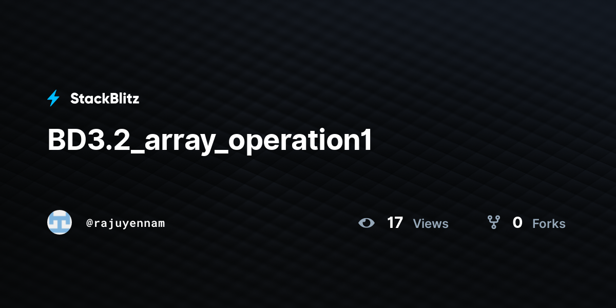 BD3.2_array_operation1 - StackBlitz
