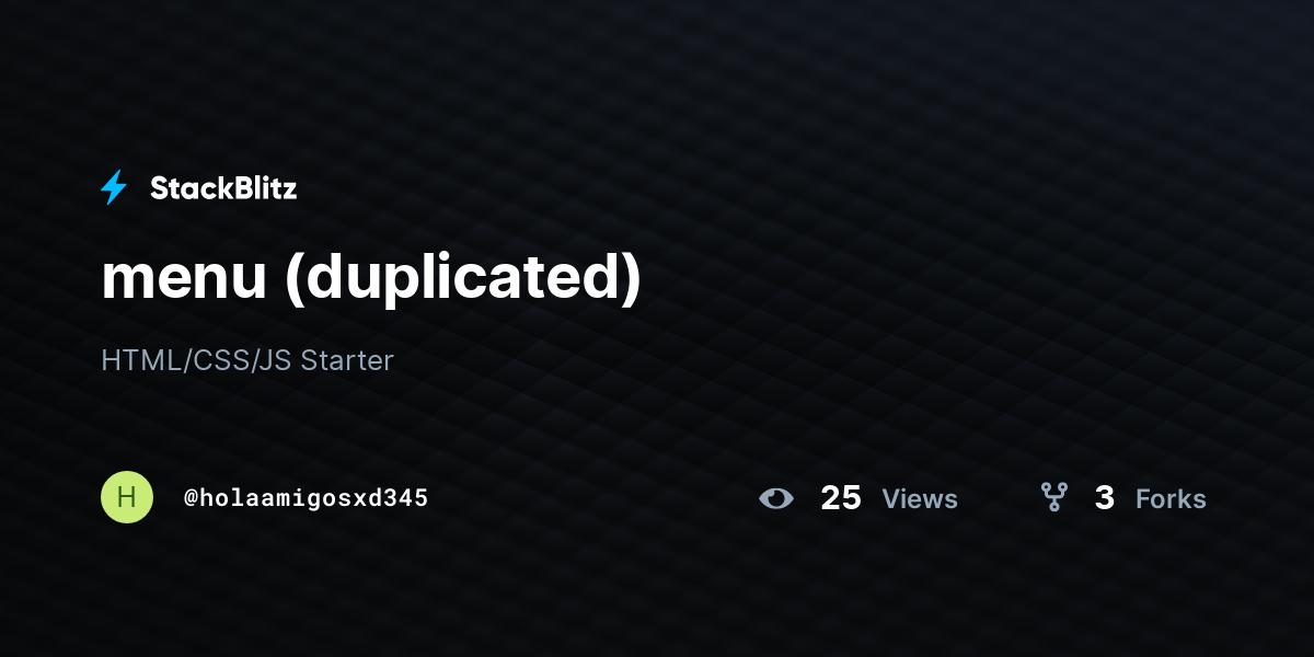 menu (duplicated) - StackBlitz