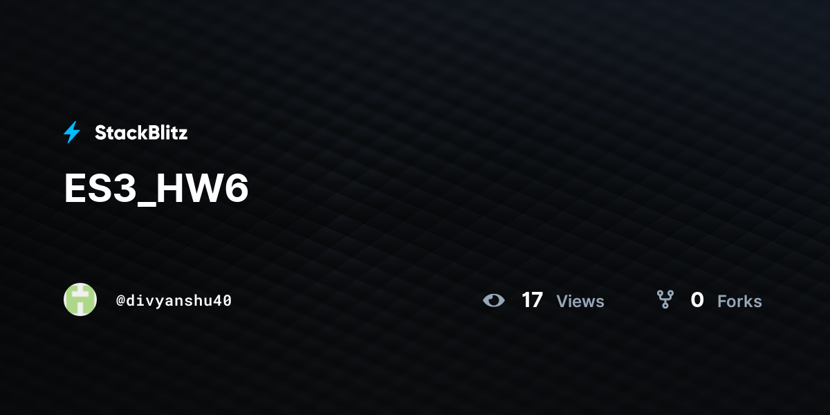 ES3_HW6 - StackBlitz