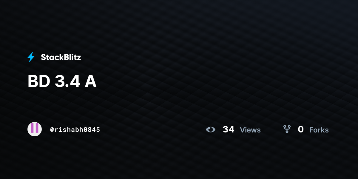 BD 3.4 A - StackBlitz