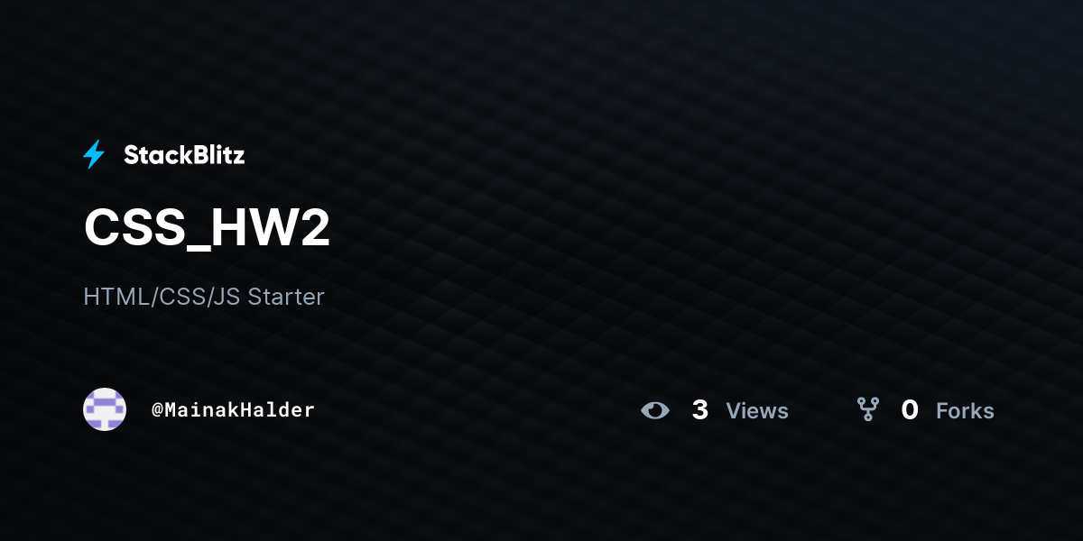 CSS_HW2 - StackBlitz