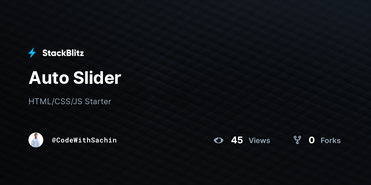 Auto Slider - StackBlitz