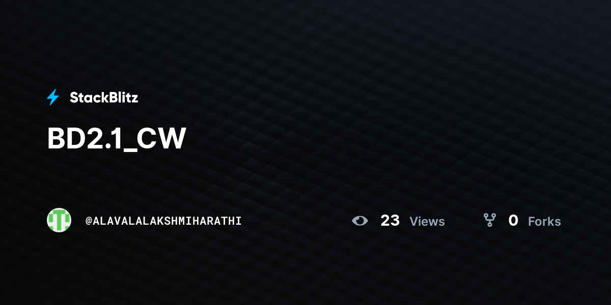 BD2.1_CW - StackBlitz