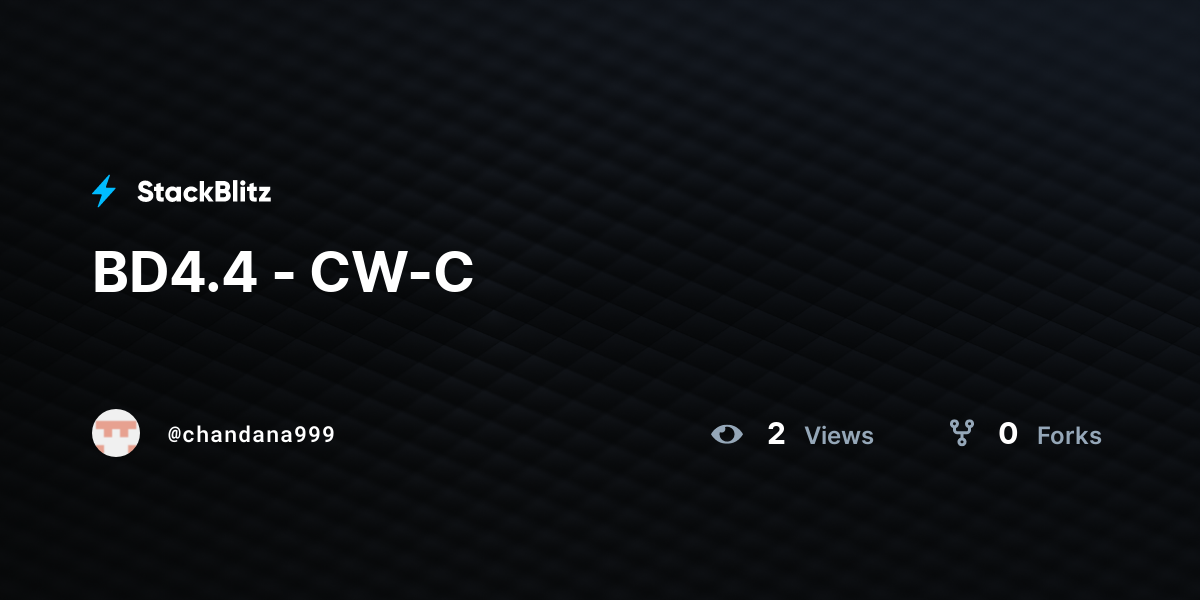 Bd4 4 Cw C Stackblitz