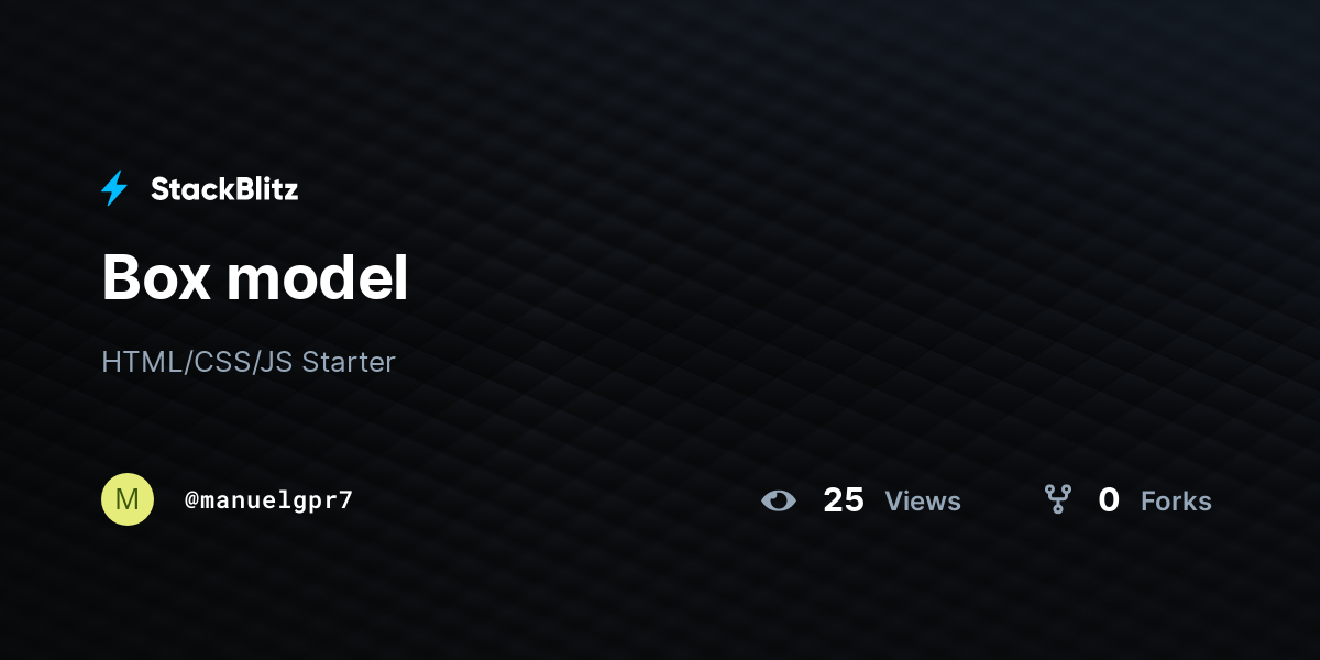 Box model - StackBlitz