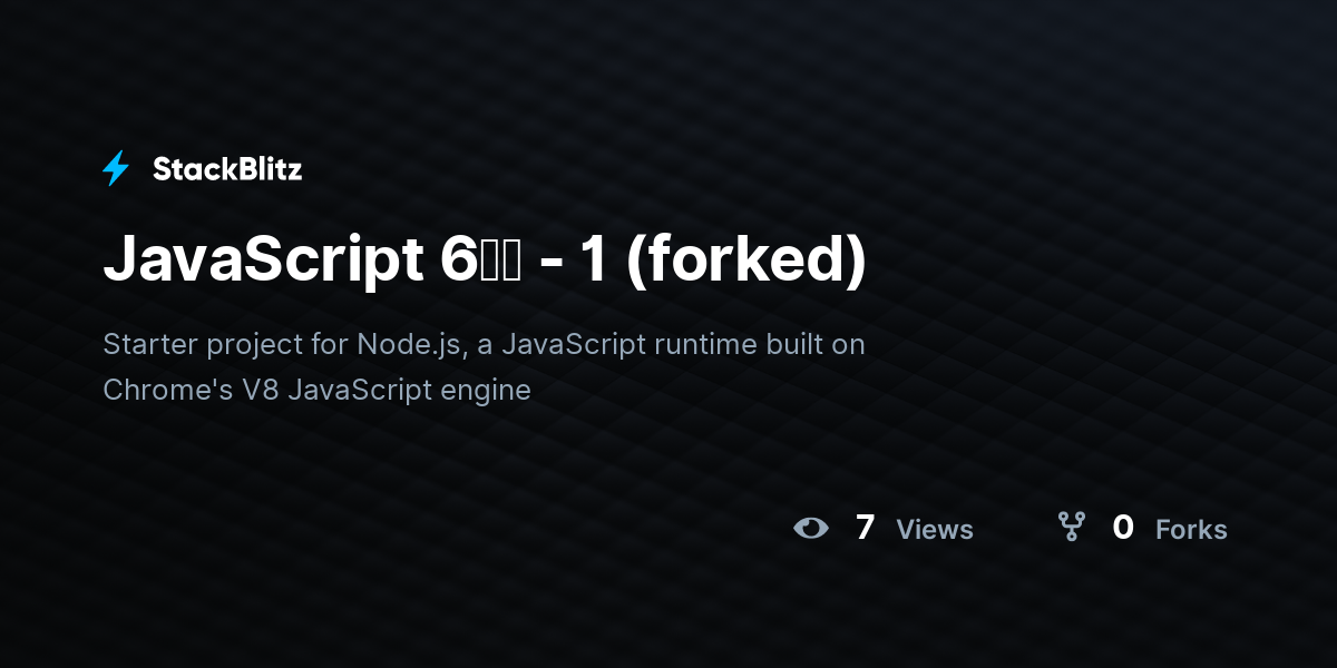 JavaScript 6일차 - 1 (forked) - StackBlitz