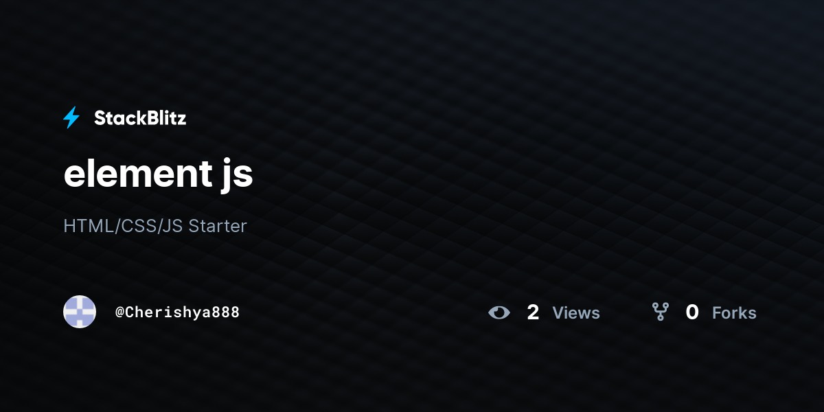 element js - StackBlitz