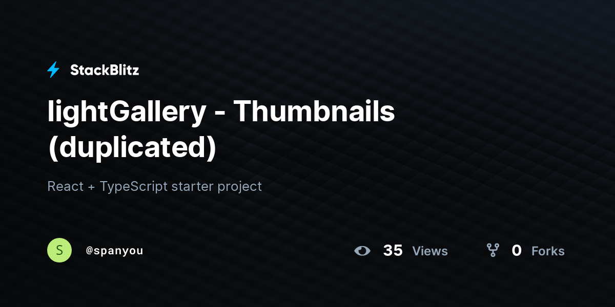 lightGallery - Thumbnails (duplicated) - StackBlitz