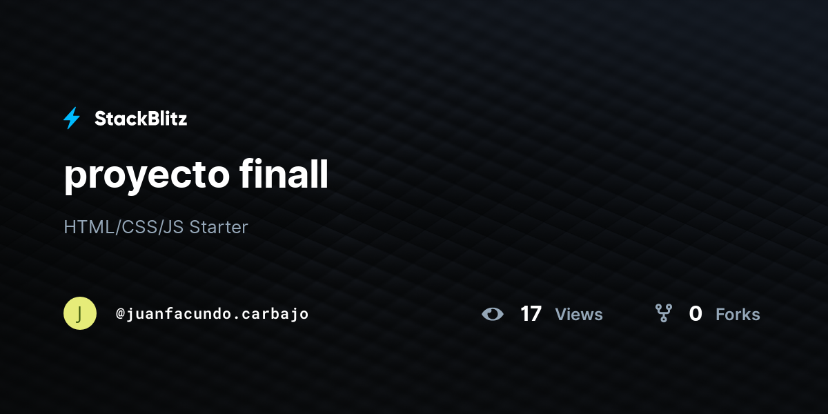 proyecto finall - StackBlitz