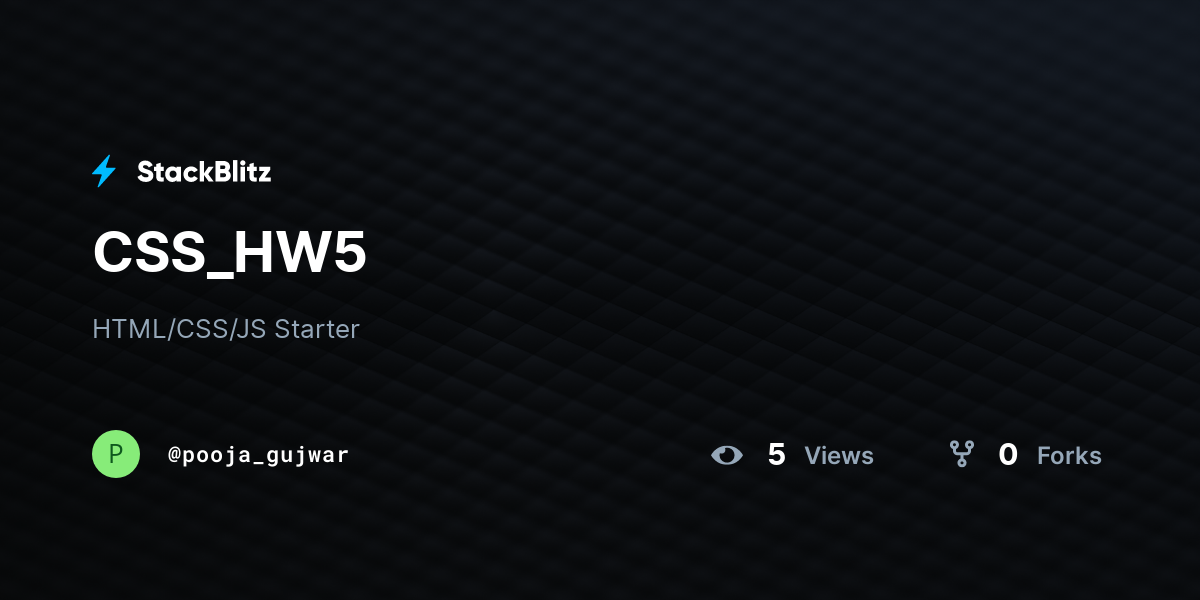 CSS_HW5 - StackBlitz