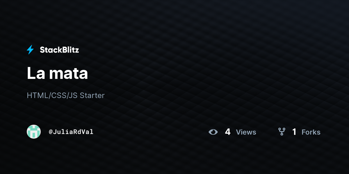 La mata - StackBlitz
