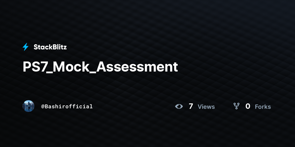 PS7_Mock_Assessment - StackBlitz