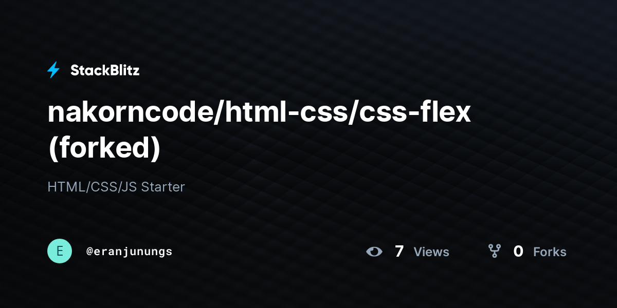 nakorncode/html-css/css-flex (forked) - StackBlitz