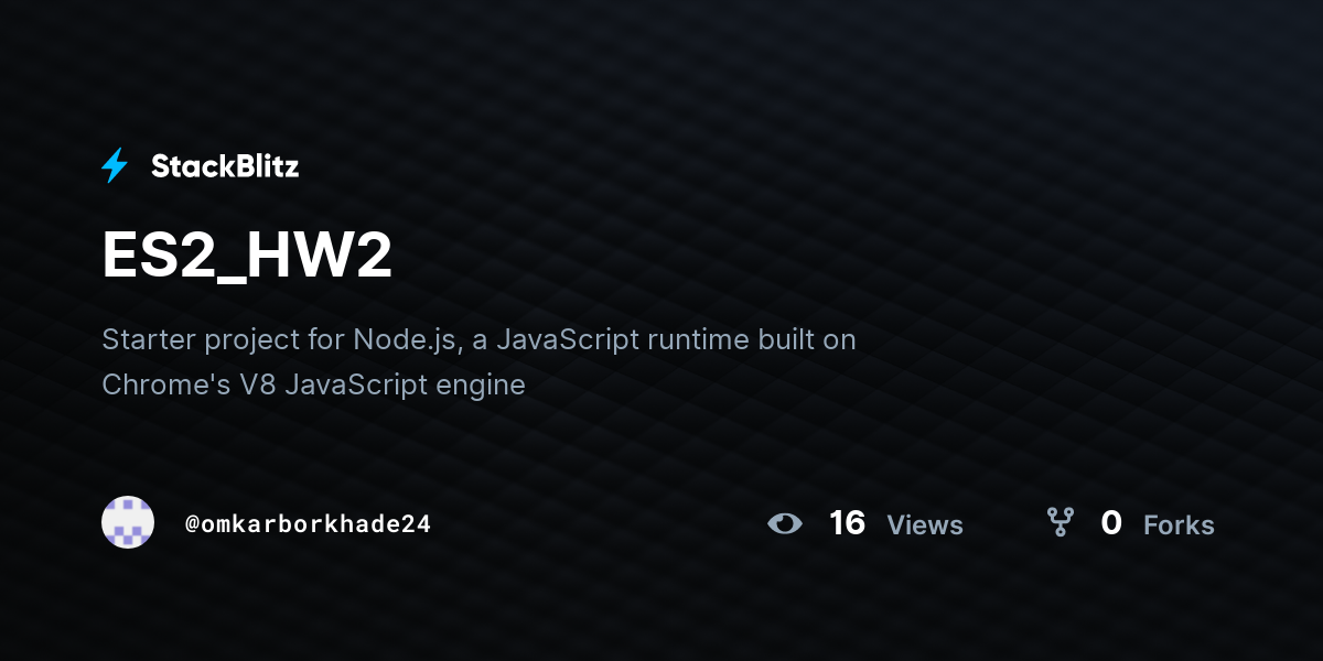 ES2_HW2 - StackBlitz