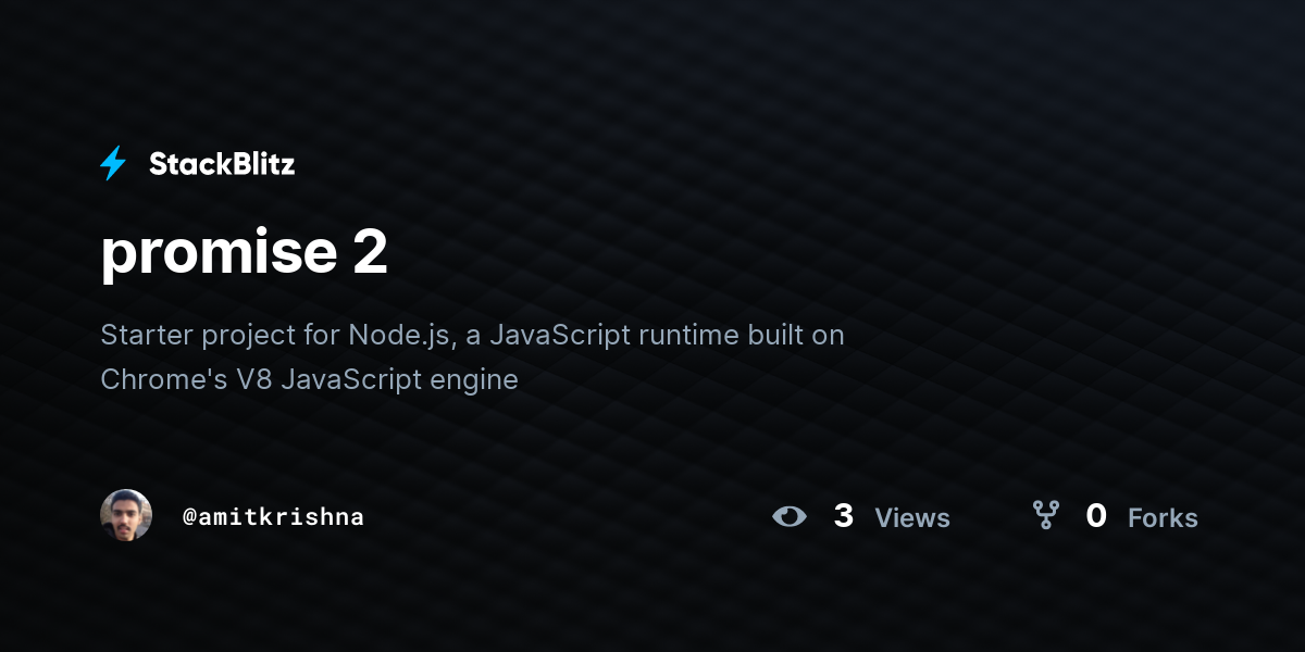 promise 2 - StackBlitz