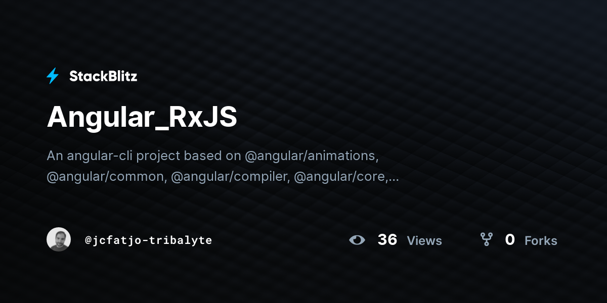 Angular_RxJS - StackBlitz
