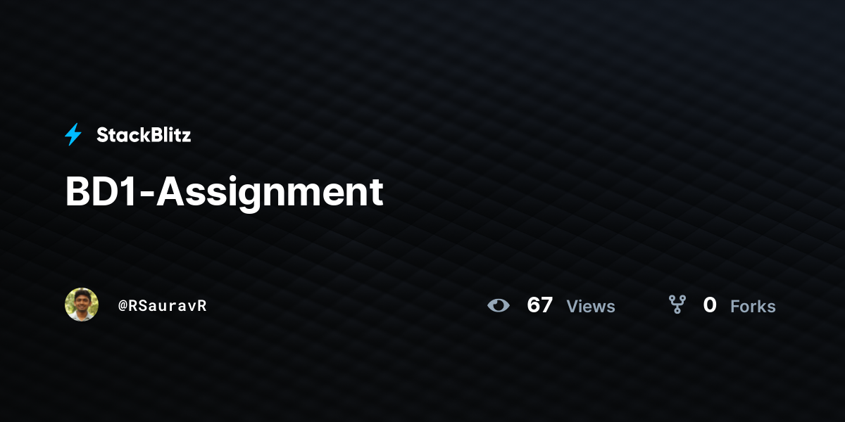 BD1-Assignment - StackBlitz
