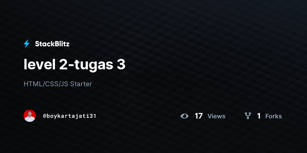 level 2-tugas 3 - StackBlitz