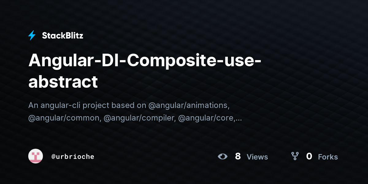 Angular-DI-Composite-use-abstract - StackBlitz