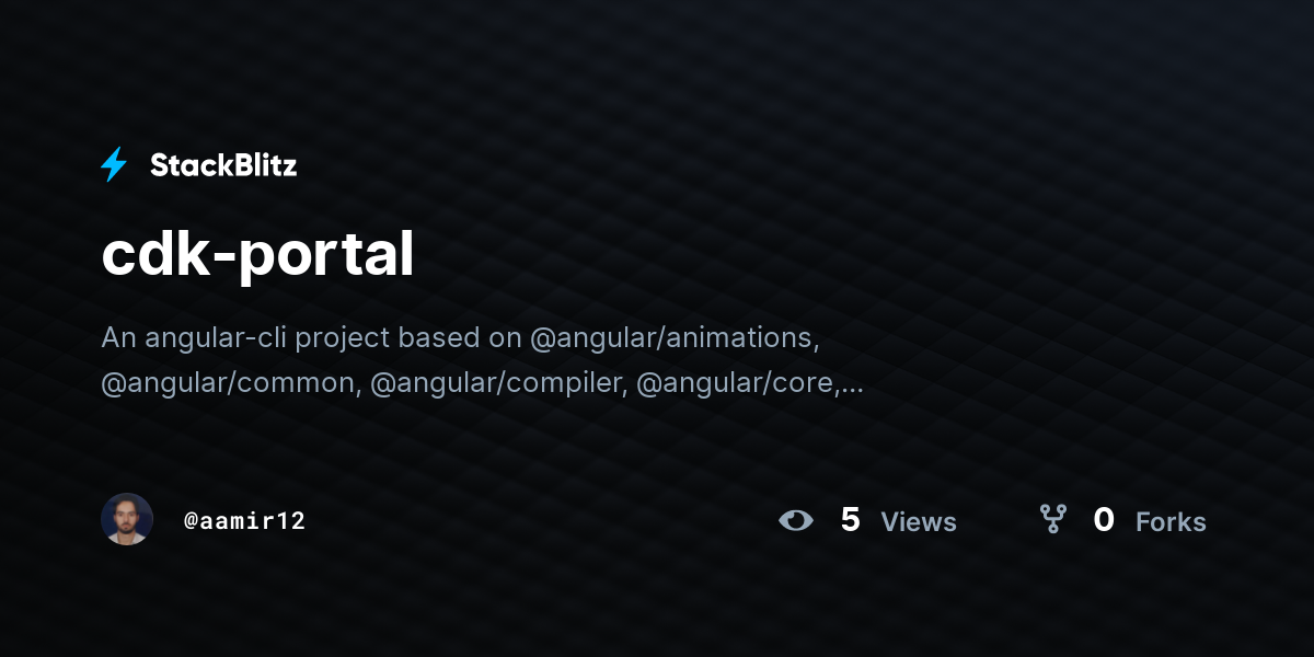 cdk-portal - StackBlitz