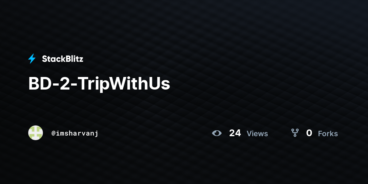 BD-2-TripWithUs - StackBlitz