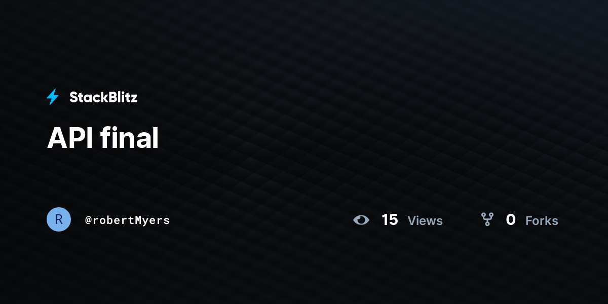 API final - StackBlitz