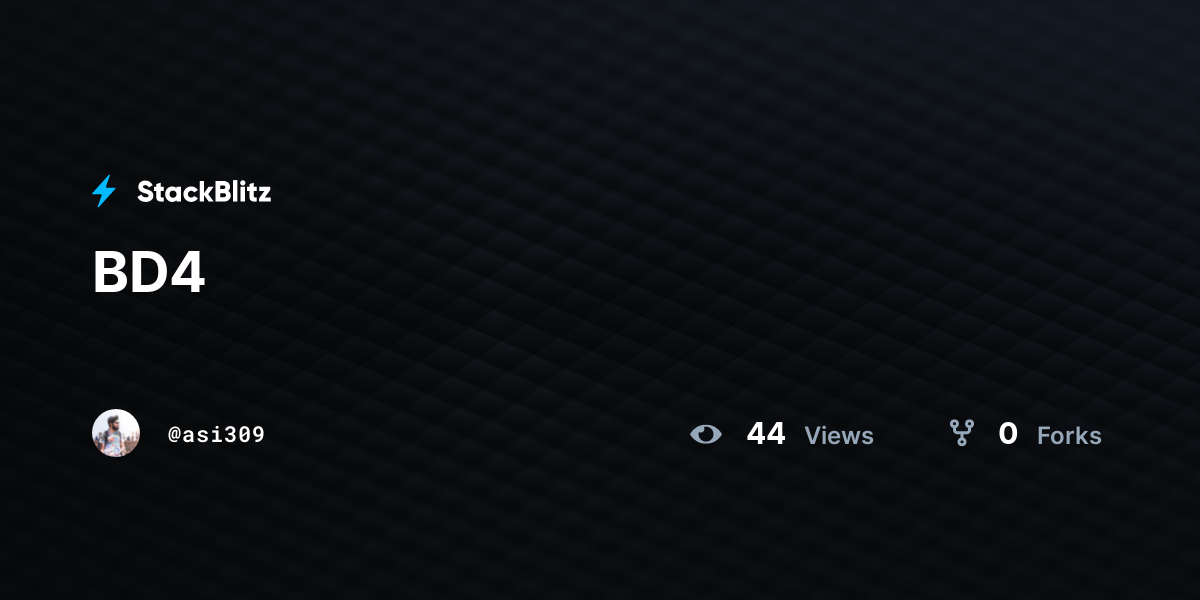BD4 - StackBlitz