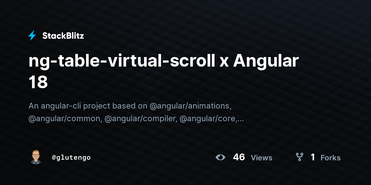 ng-table-virtual-scroll x Angular 18 - StackBlitz
