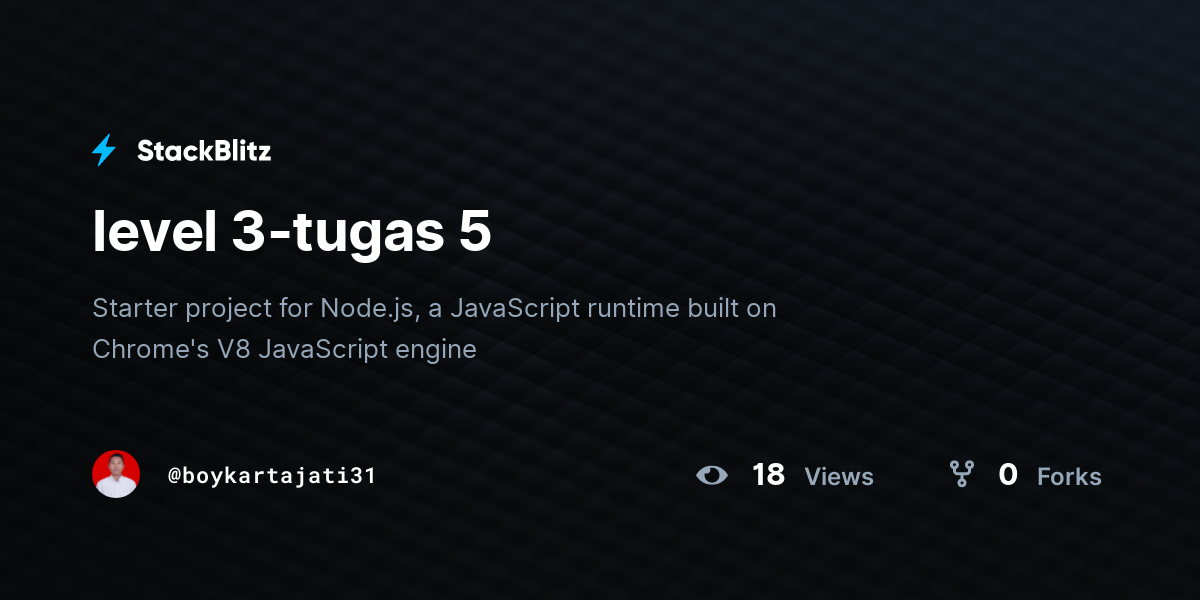 Level 3 Tugas 5 Stackblitz