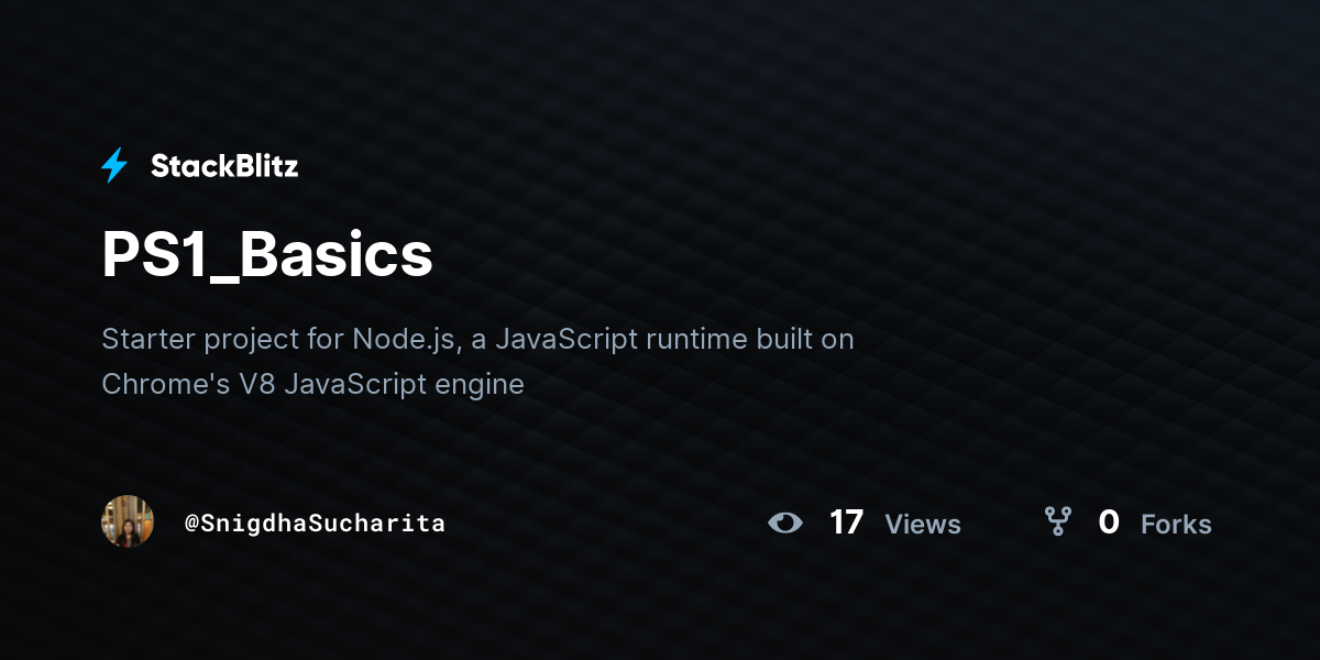 Ps1 Basics Stackblitz