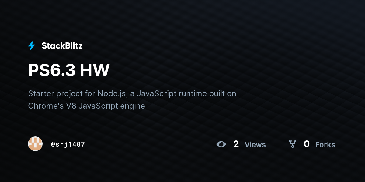Ps6 3 Hw Stackblitz