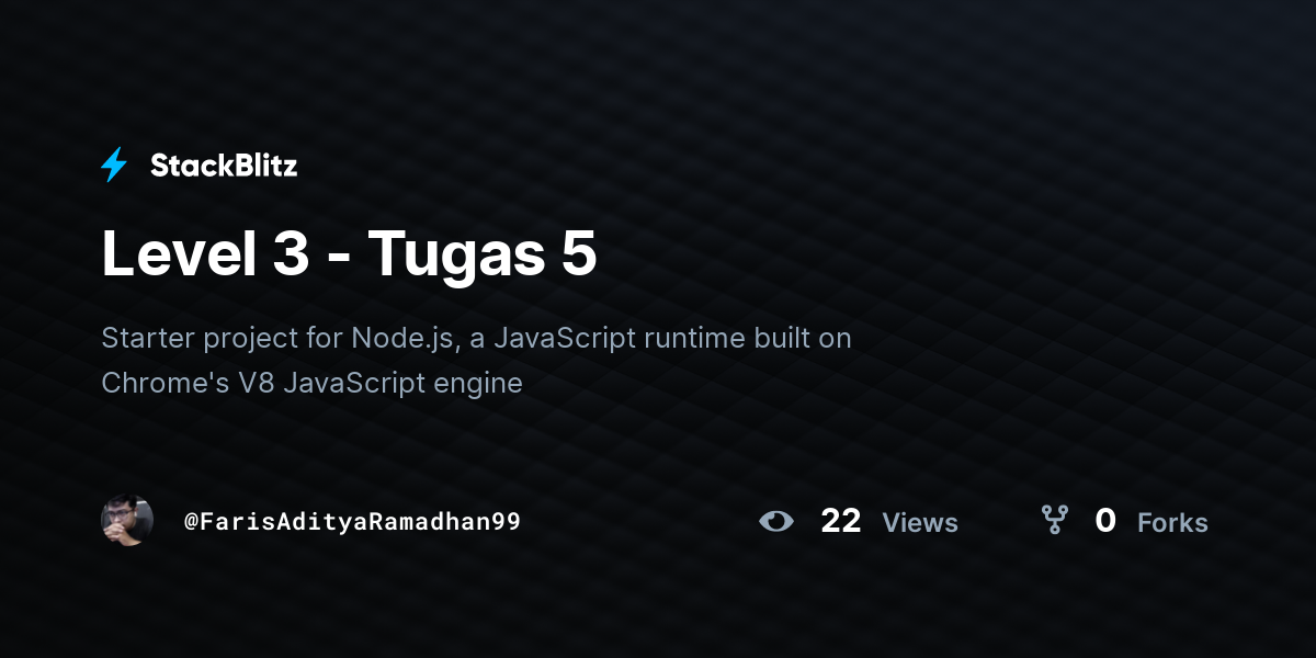 Level 3 Tugas 5 Stackblitz