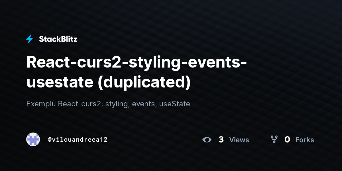 React-curs2-styling-events-usestate (duplicated) - StackBlitz