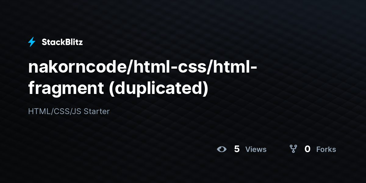 nakorncode/html-css/html-fragment (duplicated) - StackBlitz