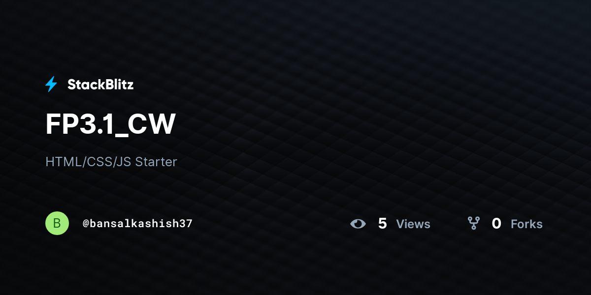 FP3.1_CW - StackBlitz