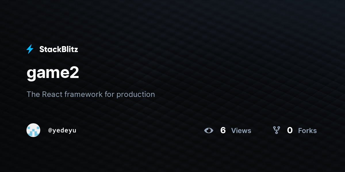 game2 - StackBlitz