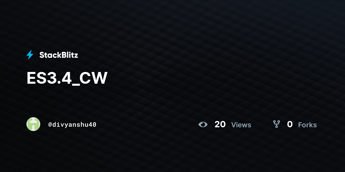 ES3.4_CW - StackBlitz