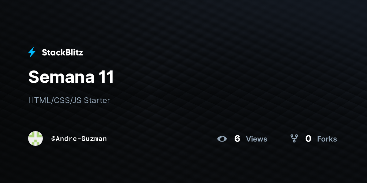 Semana 11 Stackblitz