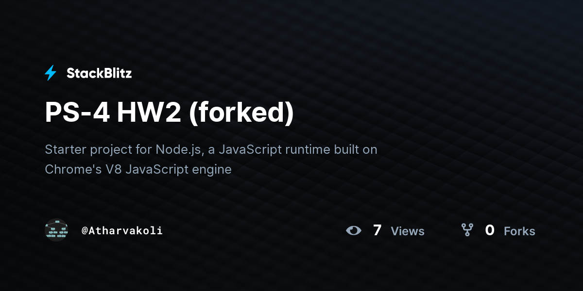 PS-4 HW2 (forked) - StackBlitz