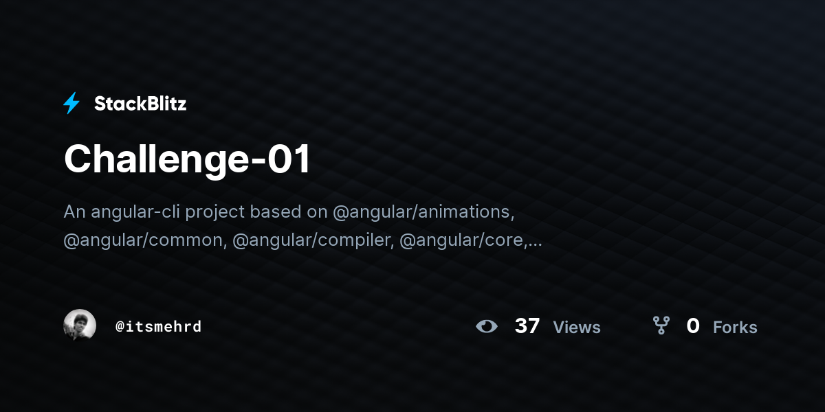 Challenge-01 - StackBlitz