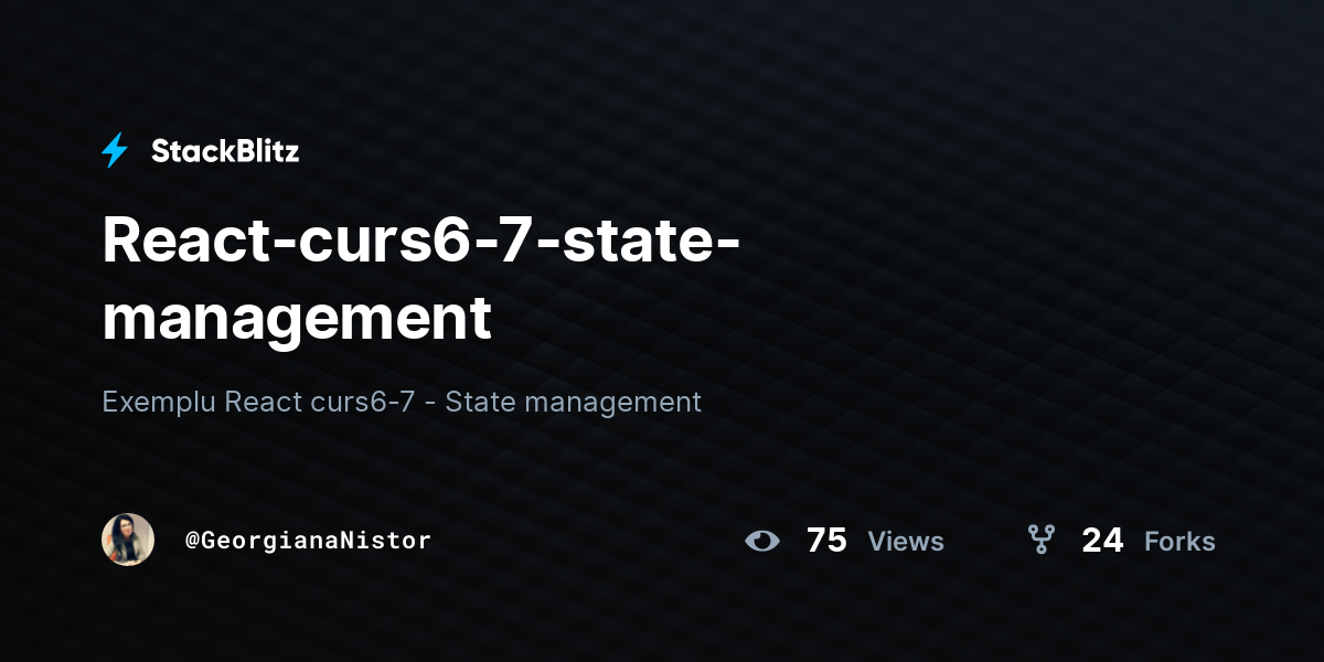 React-curs6-7-state-management - StackBlitz