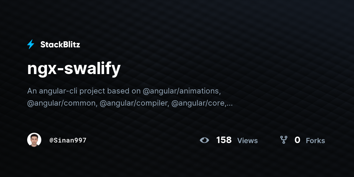 ngx-swalify - StackBlitz